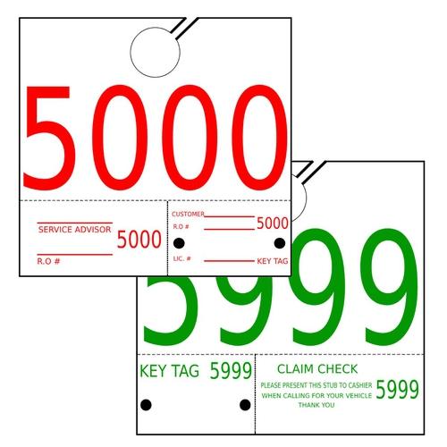 Service Dispatch Numbers - #5000-5999 - 1000/Pk – ADSCO Companies