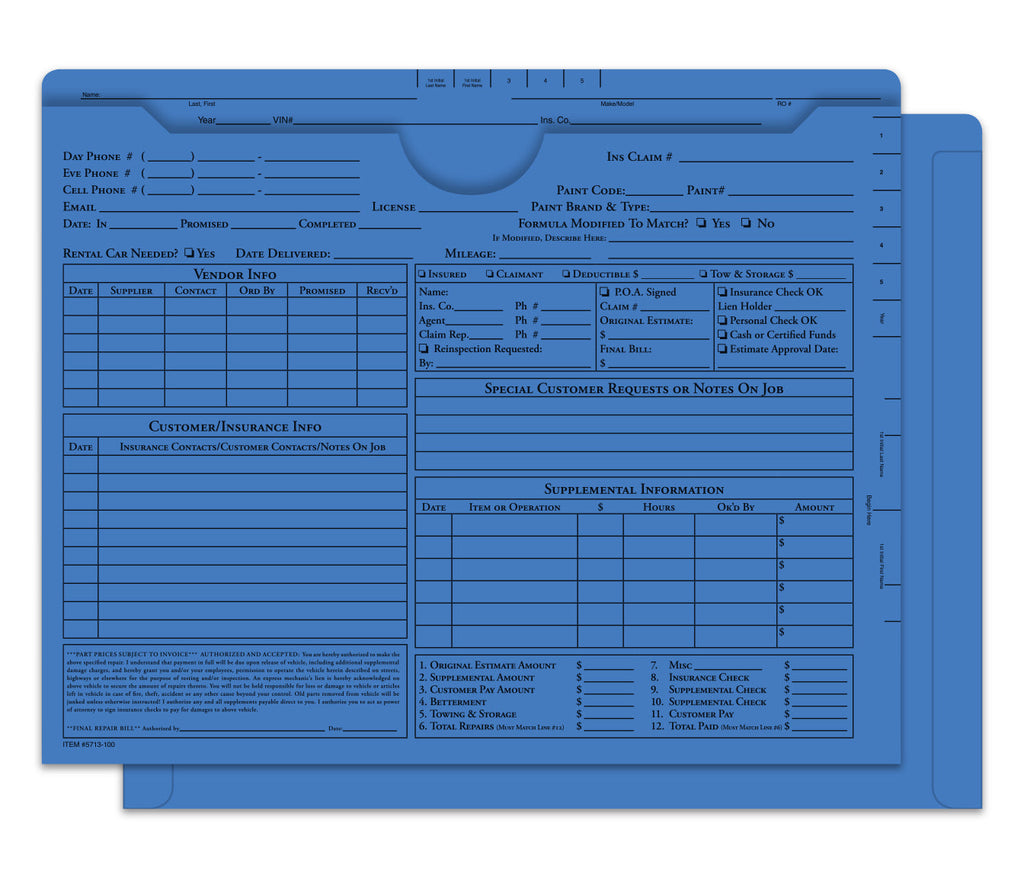 Ultra Heavy Duty Body Shop File Jackets – ADSCO Companies