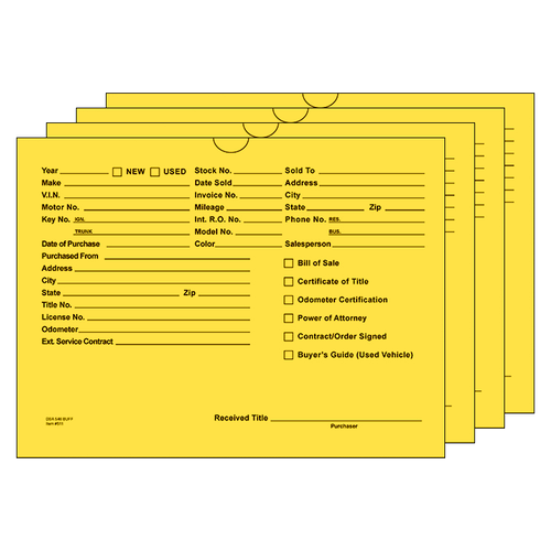 Yellow Deal Jackets - 100/Pk – ADSCO Companies