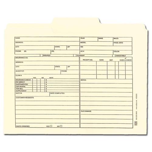 Body Shop File Folders – ADSCO Companies