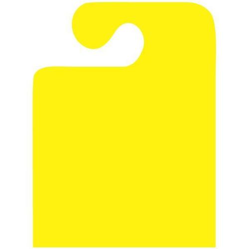 Florescent Yellow Blank J-Hook Mirror Hang Tags – ADSCO Companies