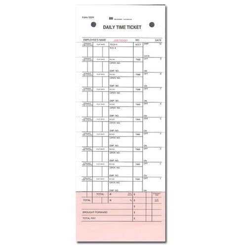 Large Format Daily Time and Job Tickets – ADSCO Companies